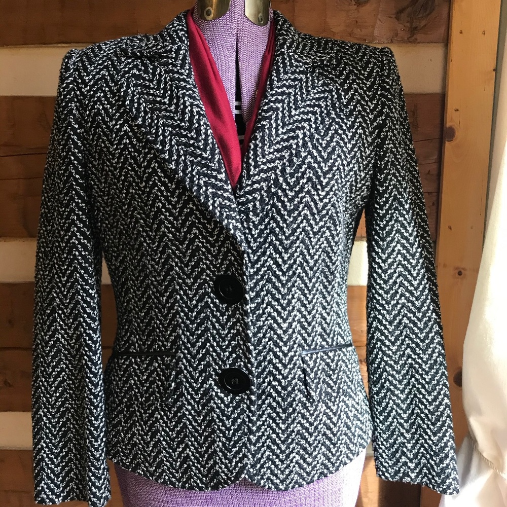 Basler Black And White Short Jacket - Gem